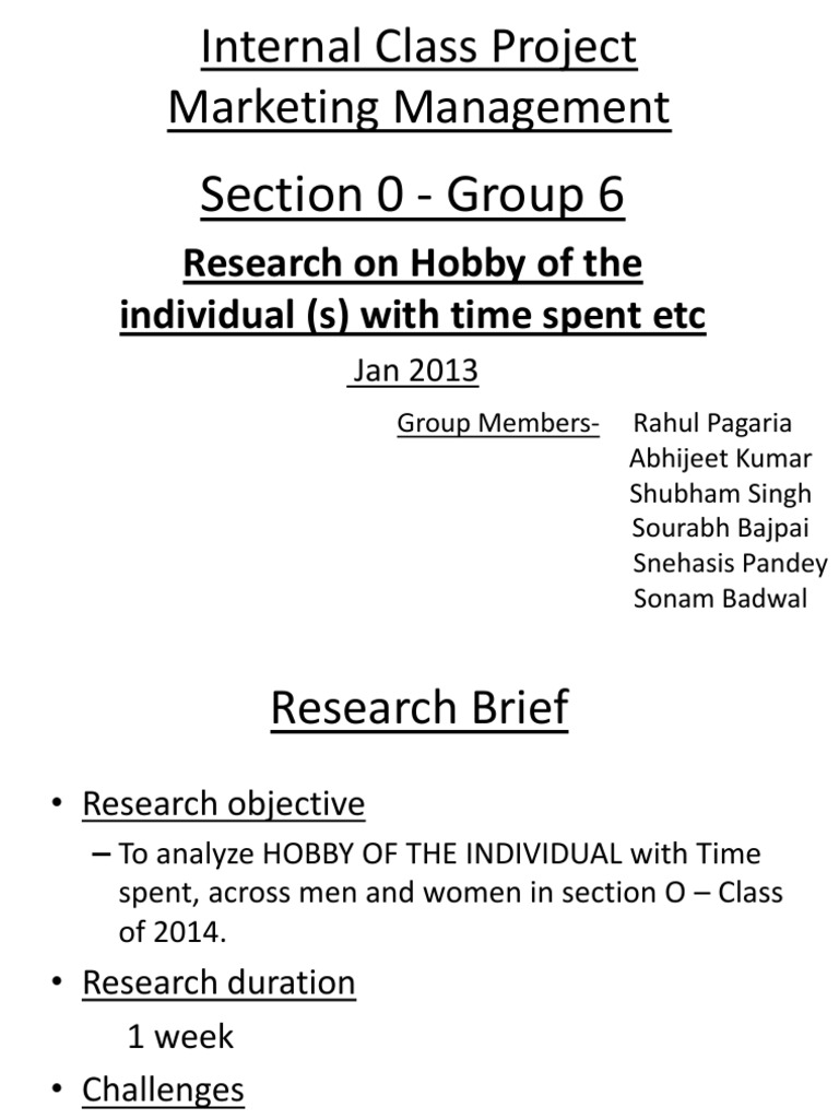 Analyzing Hobbies and Time Spent | PDF | Self-Improvement