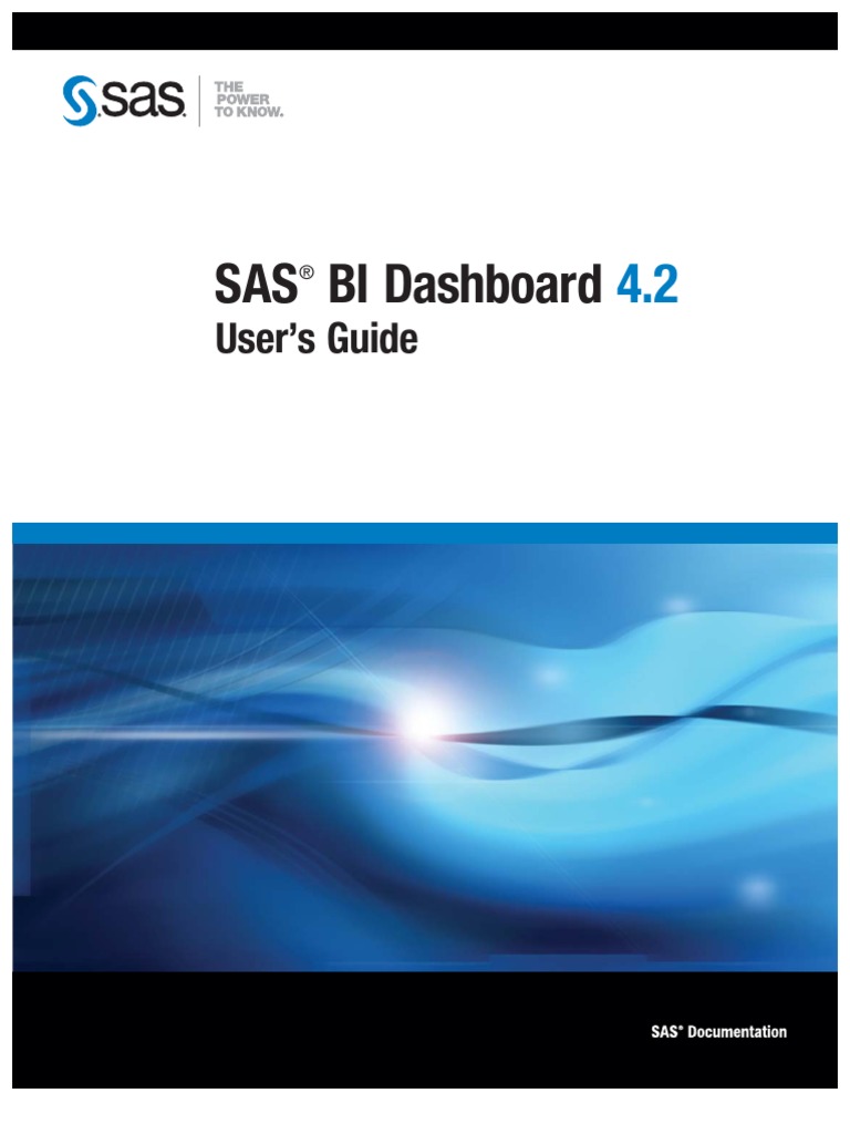 SAS BI Dashboard user guide | Chart | Sas (Software)