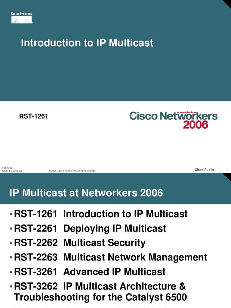Introduction To IP Multicast PDF | PDF | Virtual Private Network ...