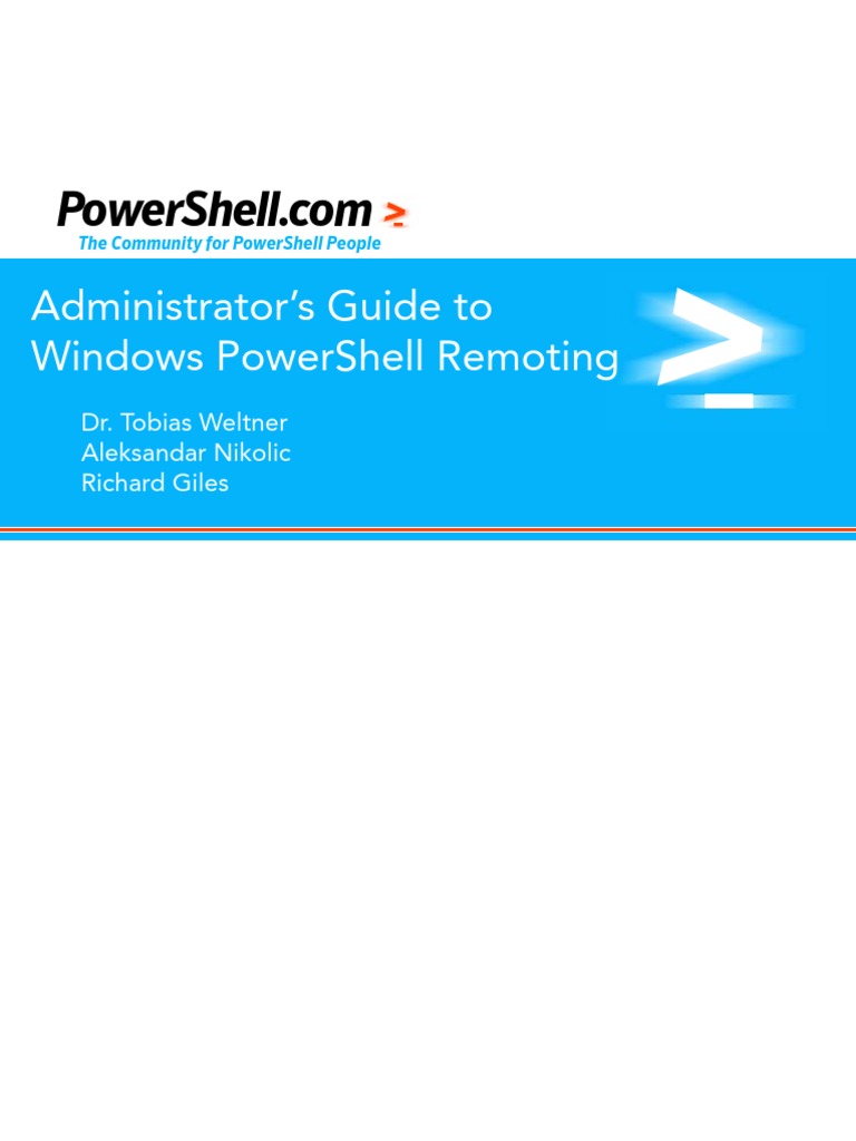 Administrators Guide To Windows PowerShell Remoting | PDF | Windows ...