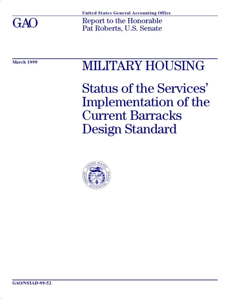 1999 Army Barracks Standard | PDF | Barracks | United States Marine Corps