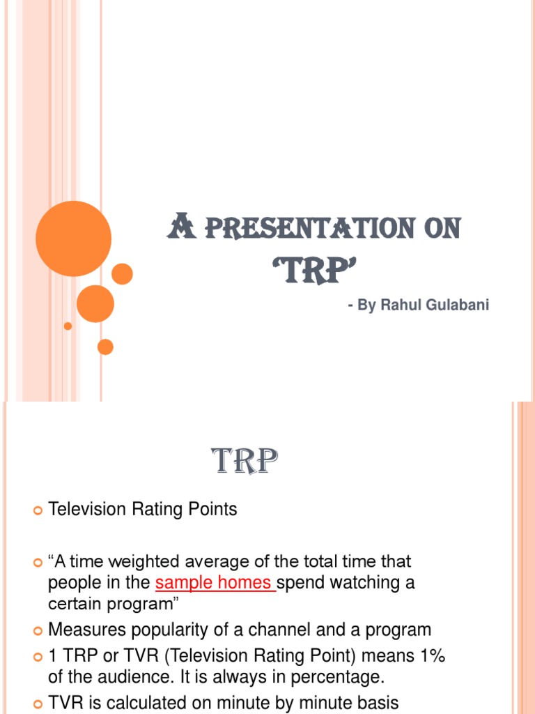 Television Rating Points | PDF | Audience Measurement | Television