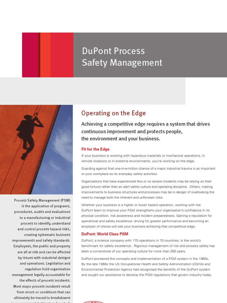 Dupont PSM | PDF | Risk Management | Safety