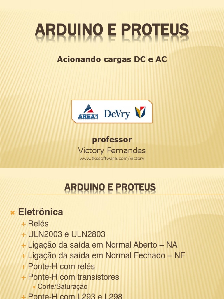 05 Arduino and Proteus - Digital Output Relays and H-Bridge | PDF ...