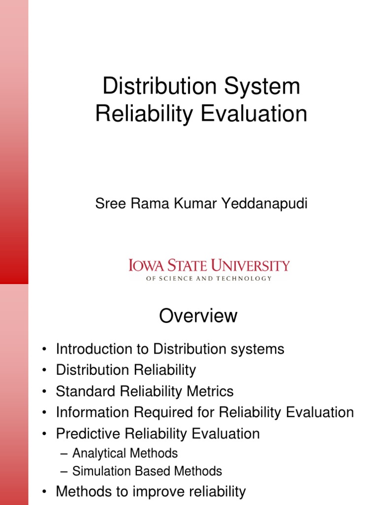 Distribution Network Reliability Prediction Pdf Reliability Engineering Monte Carlo Method