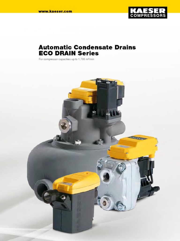 Automatic Condensate Drains Eco Drain Series: For Compressor Capacities ...