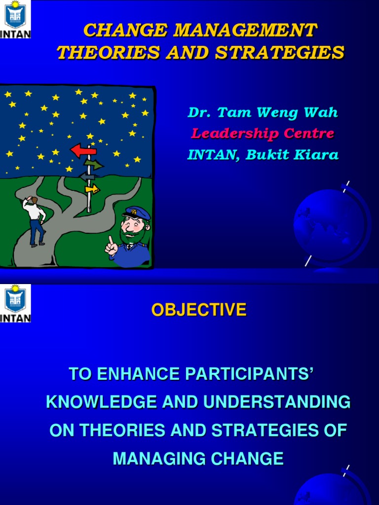 Change Management Theories and Strategies: Dr. Tam Weng Wah INTAN ...