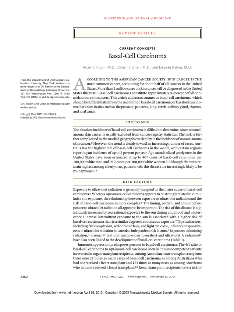 Basal Cell | PDF | Metastasis | Medical Specialties