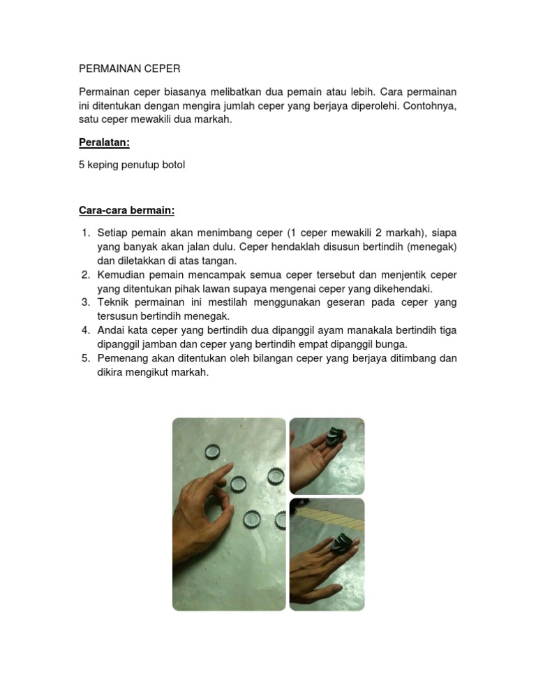 Permainan Ceper | PDF