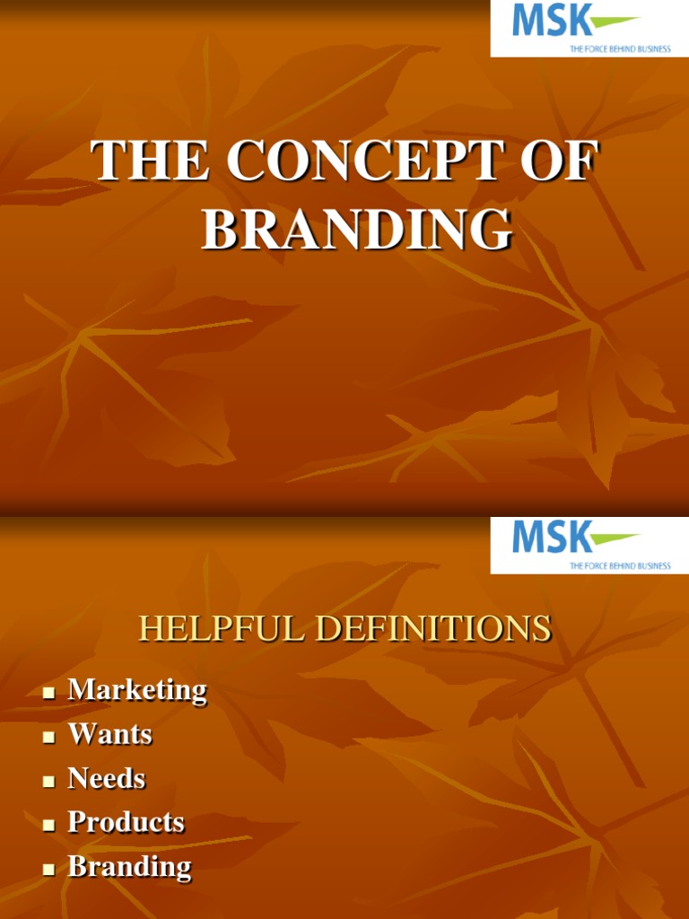 The Concept of Branding | PDF | Brand | Marketing
