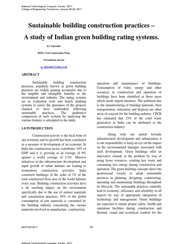 Green Buildings, Energy Efficiency | PDF | Green Building | Leadership ...