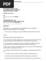 Personal Injury Auto Accident Complaint | PDF | Negligence | Damages