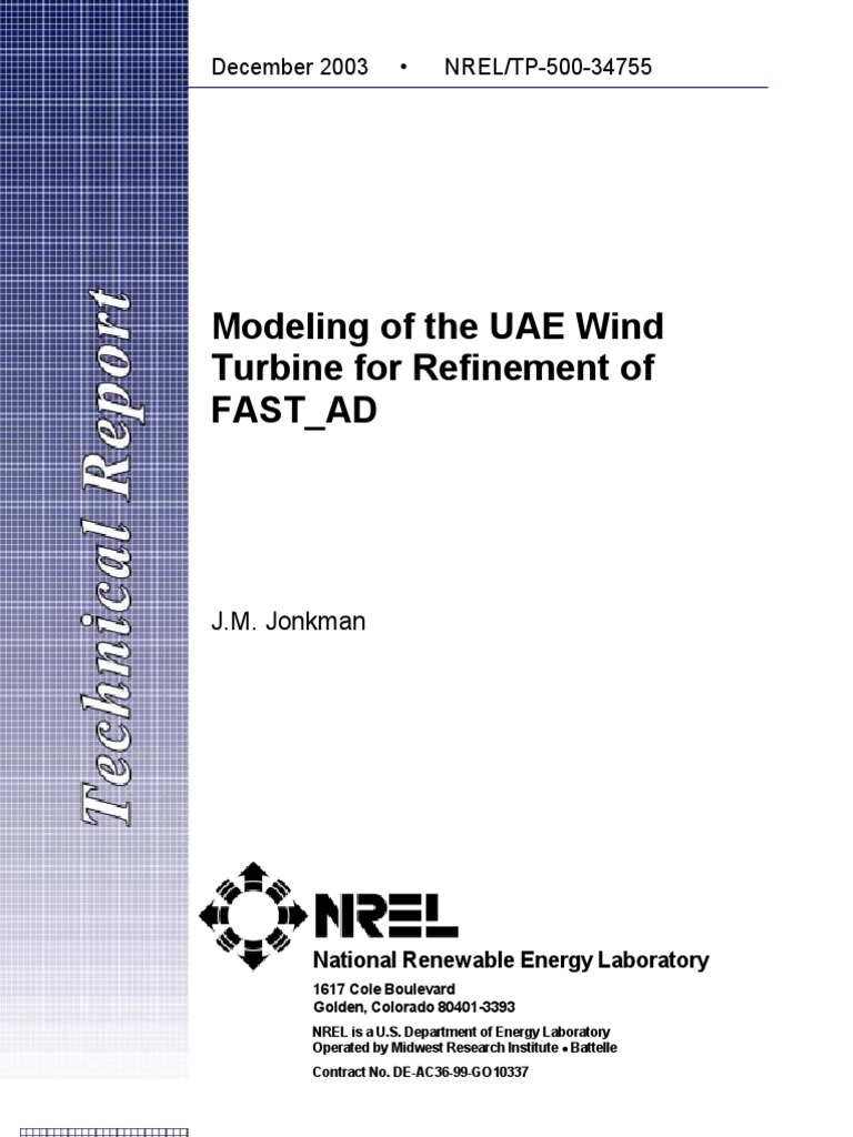Modelling UAE Wind Turbine | PDF | Wind Turbine | Turbine