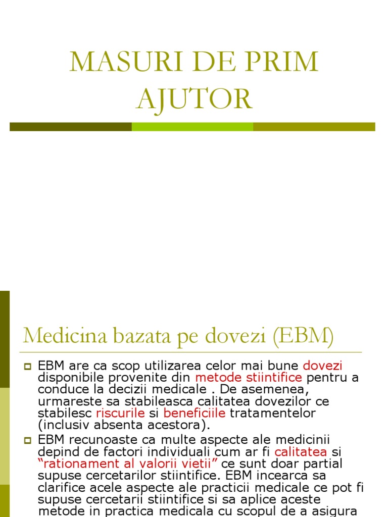 Masuri Prim Ajutor | PDF