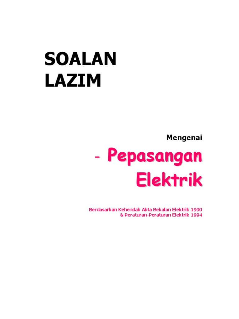 Faqs Pepasangan | PDF