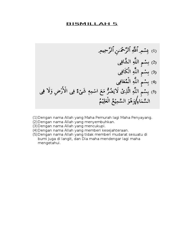 Bismillah 5 | PDF | Kajian Bahasa Asing | Agama & Spiritualitas