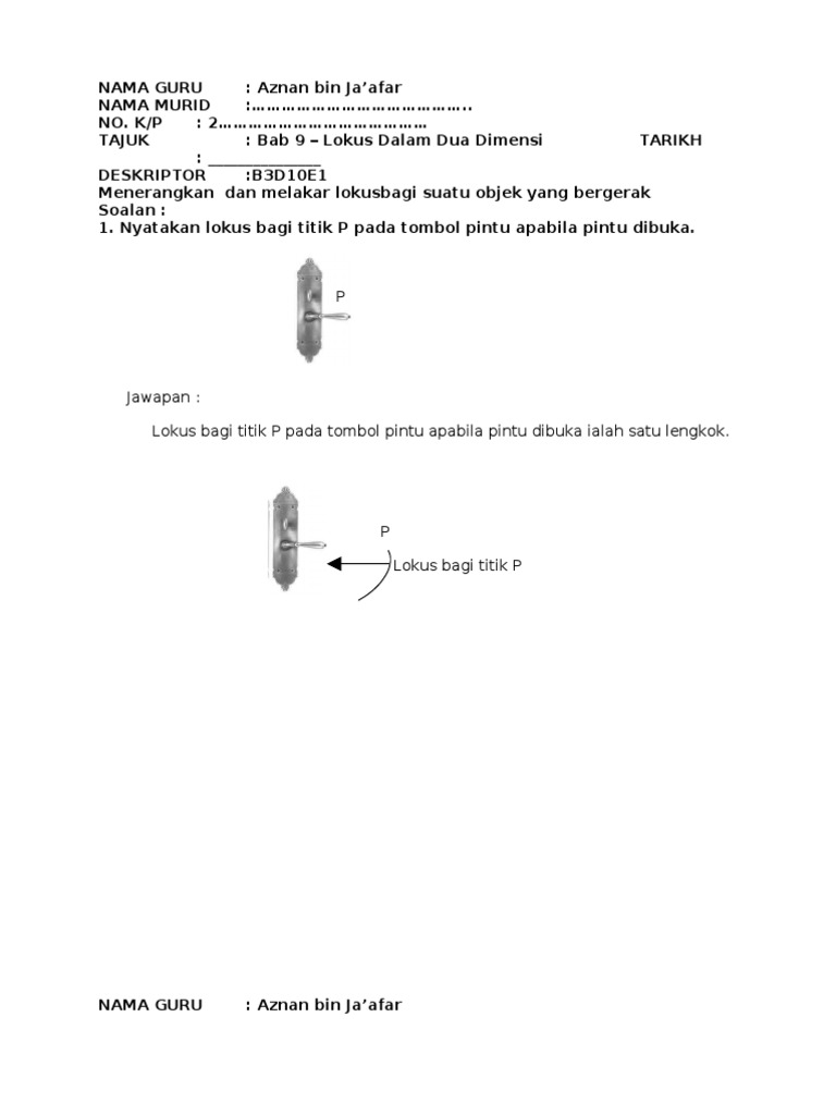 Mat Form 2 Pbs Lokus | PDF
