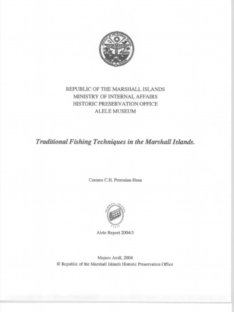 Traditional Fishing Techniques of The Marshall Islands | PDF