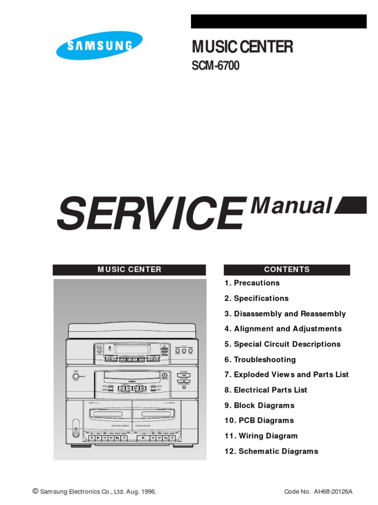 Samsung Scm-6700 SM | PDF | Manufactured Goods | Information And ...