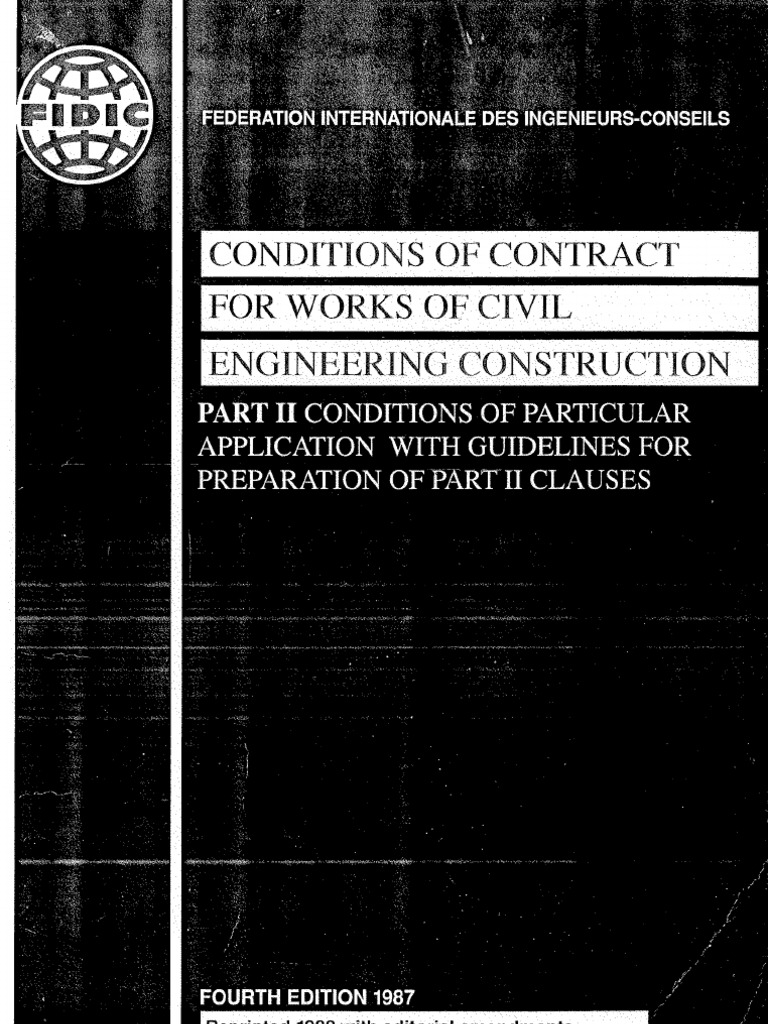 Fidic 1987 Part 2 Pdf