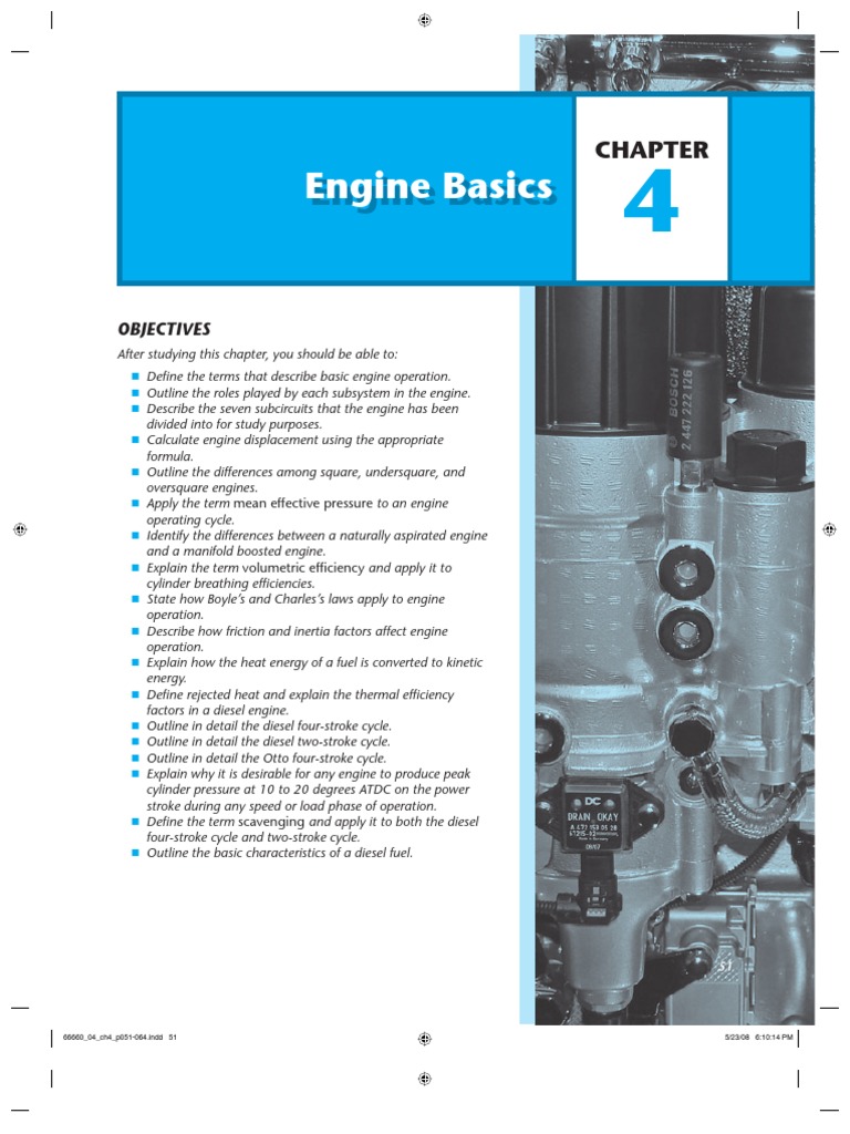 Engine Basics for Technicians | PDF | Internal Combustion Engine ...
