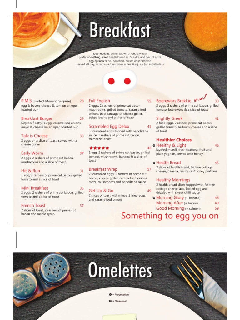 Cafe Capellini Menu | Bacon | Salad