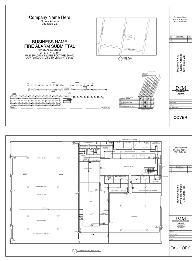 Fire Alarm System Submittal Plan | PDF | Building Automation | Safety