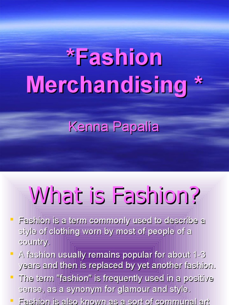 Fashion Merchandising | PDF