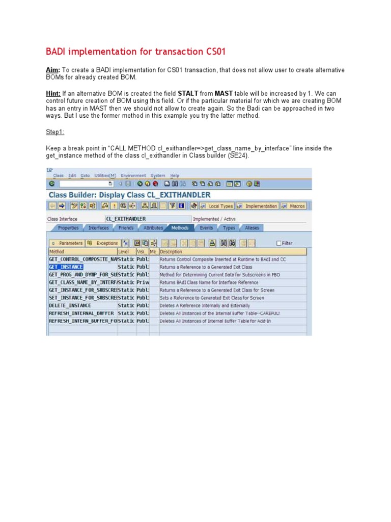 BADI Example | Download Free PDF | Information Technology Management | Software Development