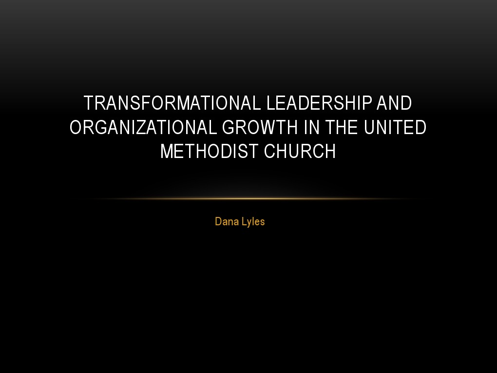 Transformational Leadership in The Umc | PDF | Transformational ...