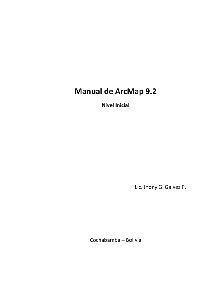 Manual ArcMAP | PDF | Mapa | Circulo