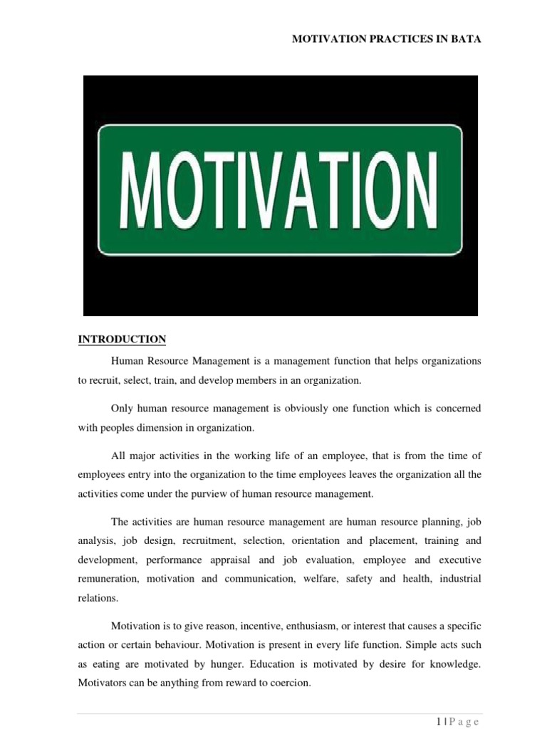 Human Resource Management | Download Free PDF | Motivation | Motivational