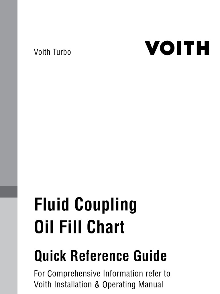 Voith Fluid Coupling Oil Fill Guide | PDF | Manufactured Goods ...