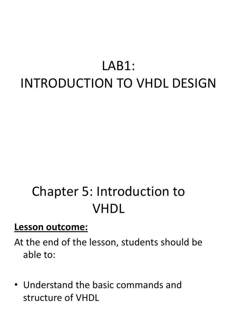Chapter 5 VHDL UITM Sem 6 Electrical Engineering | PDF | Read Only Memory | Computer Data Storage