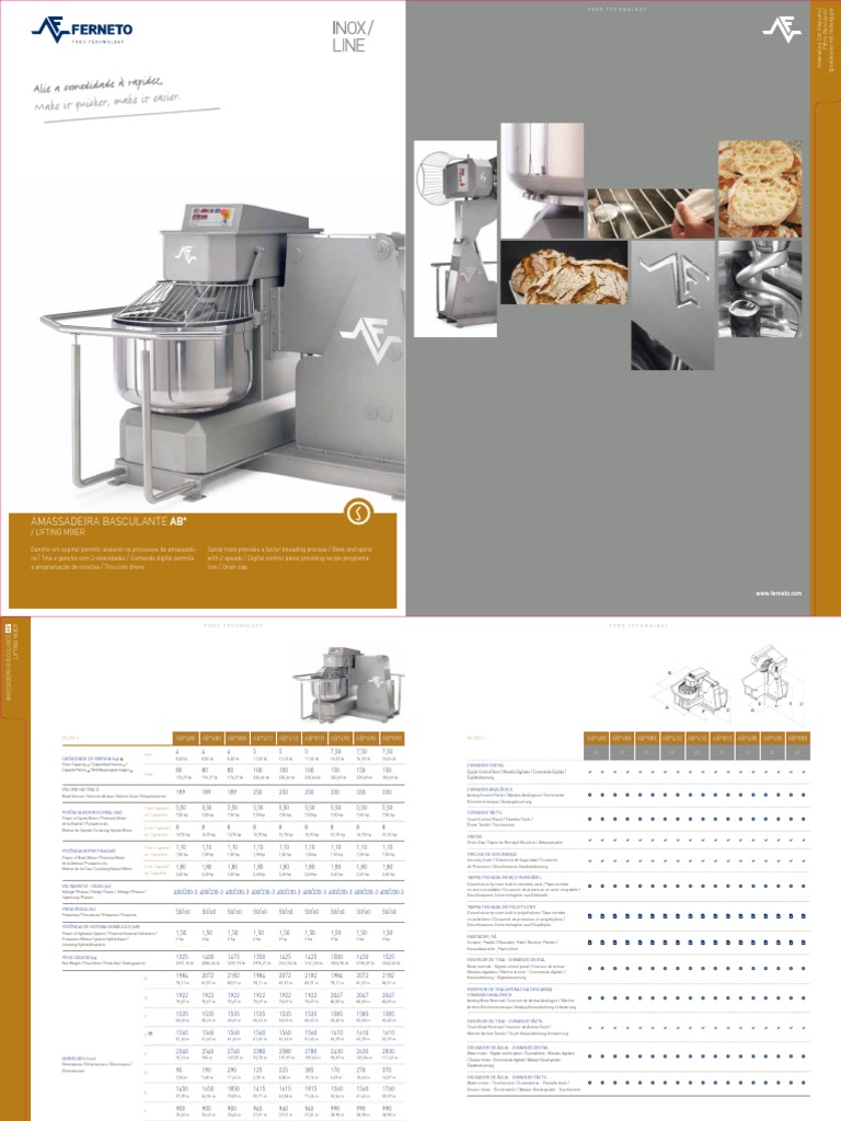 Ferneto Lifting Mixer Features | PDF | Chemical Elements | Building ...