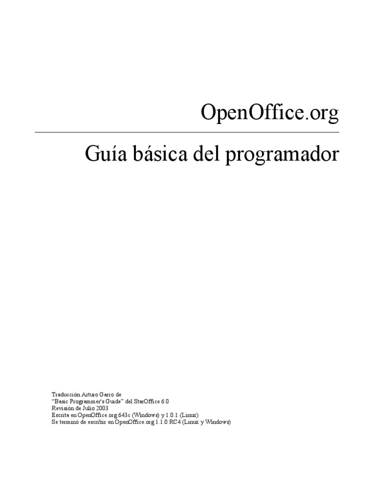 Guia Del Programador BASIC | PDF | License | Oracle Acquisitions