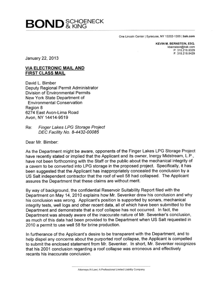 Finger Lakes LPG Project Integrity Statement | PDF | Government | Business