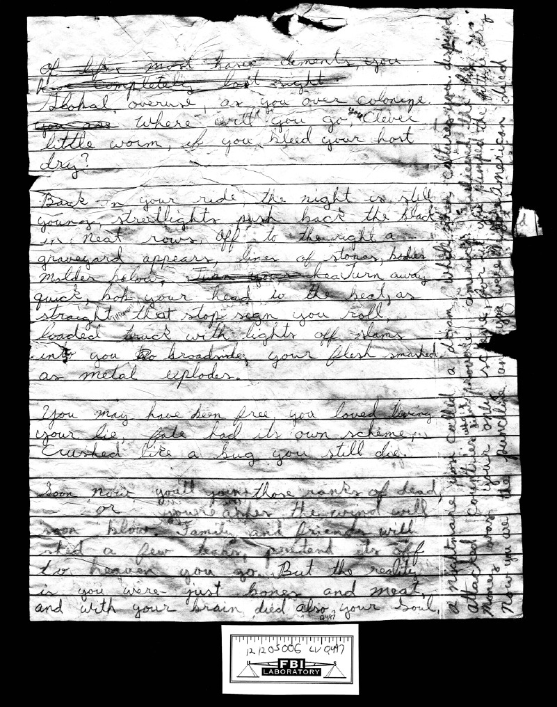 Israel Keyes Creepy Suicide Note | PDF