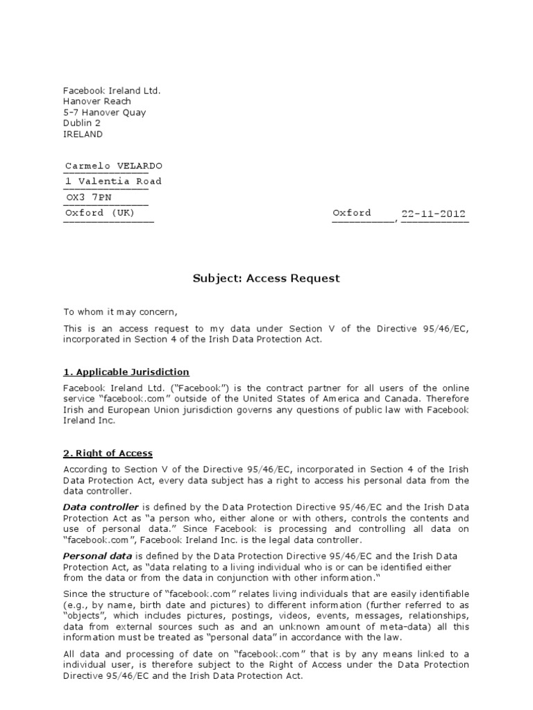 FB Request Details | Download Free PDF | Facebook | Information Privacy