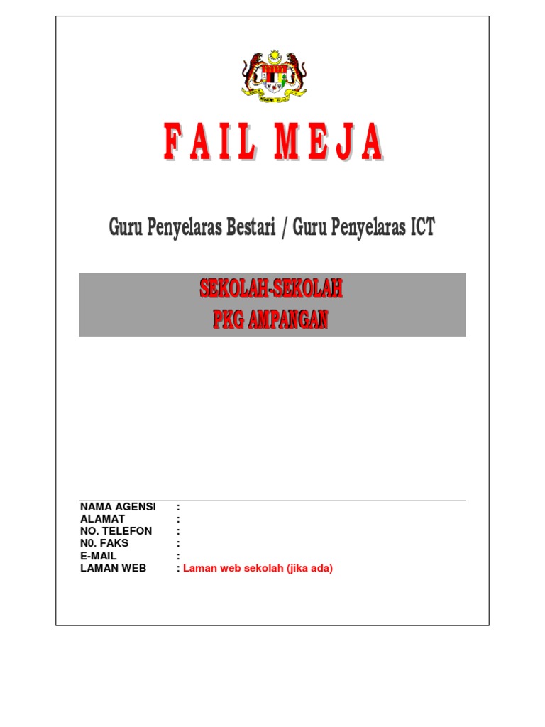 Fail Meja Guru Penyelaras Bestari | PDF
