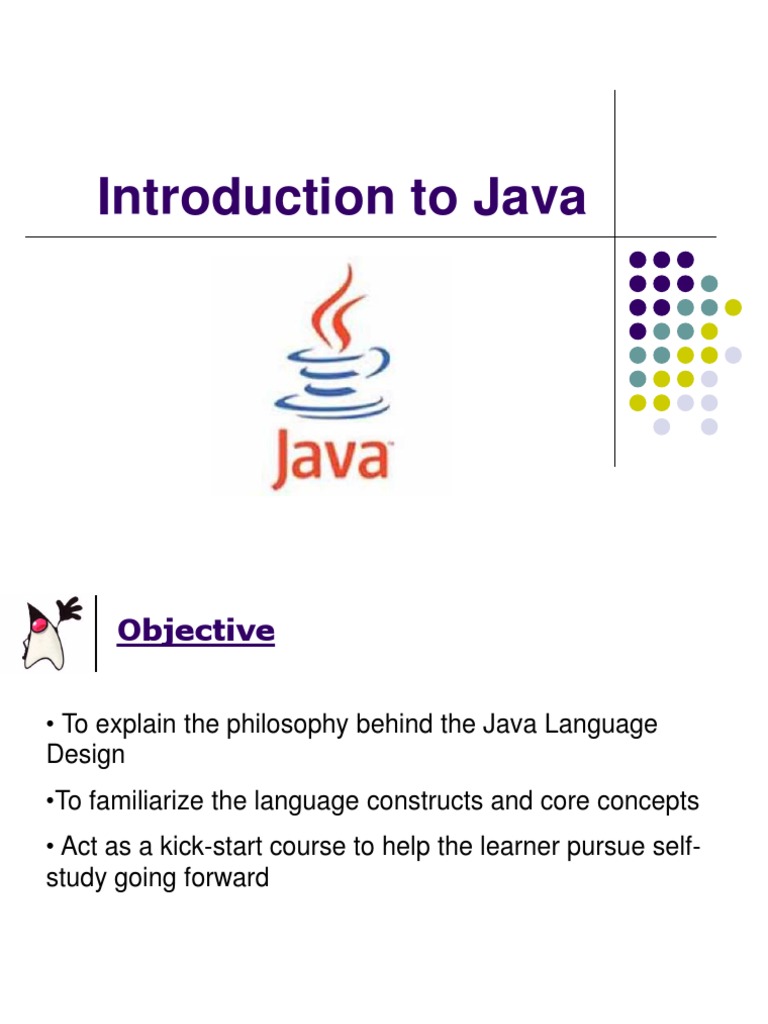 Introduction To Java Pdf Class Computer Programming Method Computer Programming