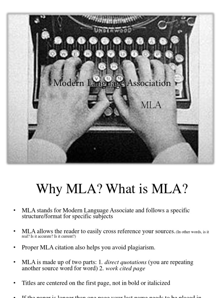 MLA Power Point | PDF | Citation | Publishing