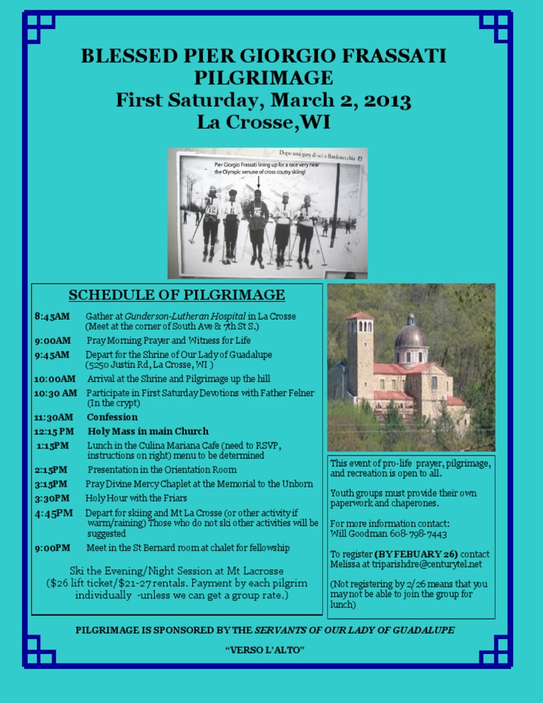 BL Pier Giorgio Pilgrimage 2013 | PDF