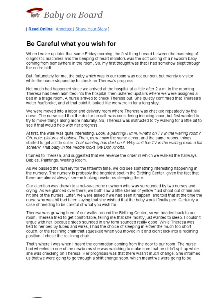 FB495 Be Careful What You Wish For | PDF | Childbirth | Infants
