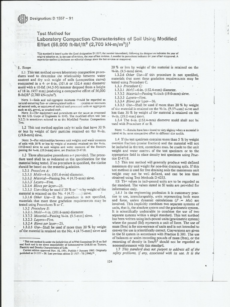 Astm D 1557 | PDF