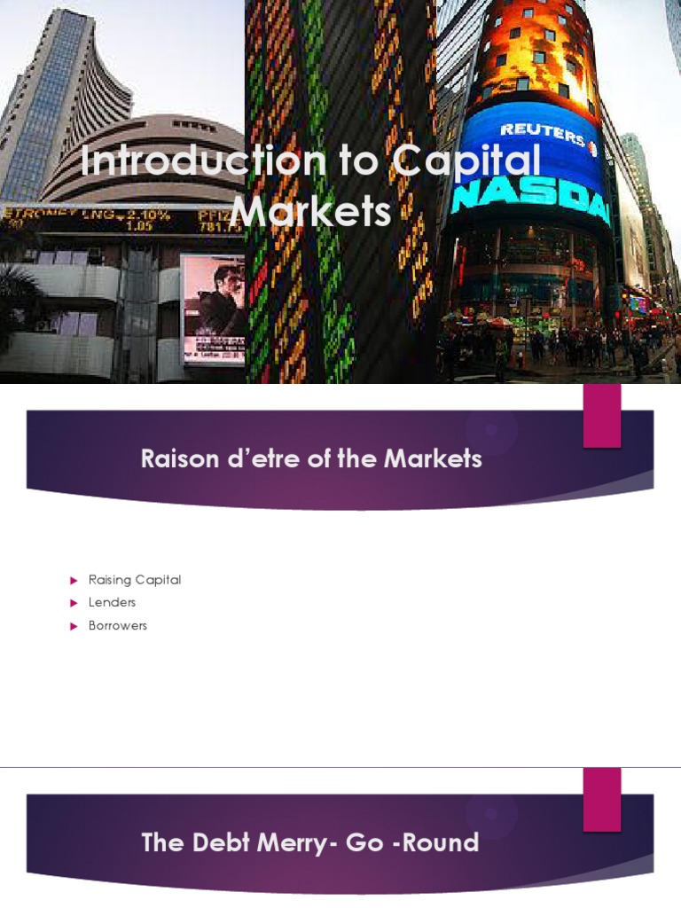 Introduction To Capital Markets | PDF | Futures Contract | Option (Finance)