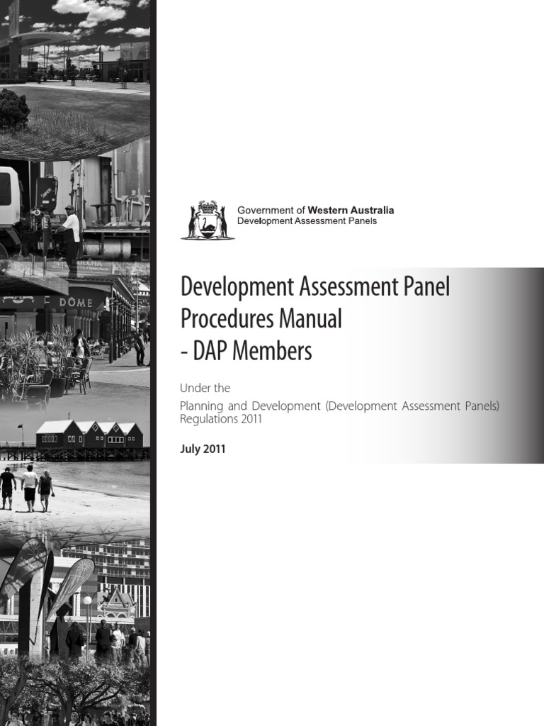 Development Assessment Panel Procedures Manual - DAP Members Alias | PDF | Local Government ...