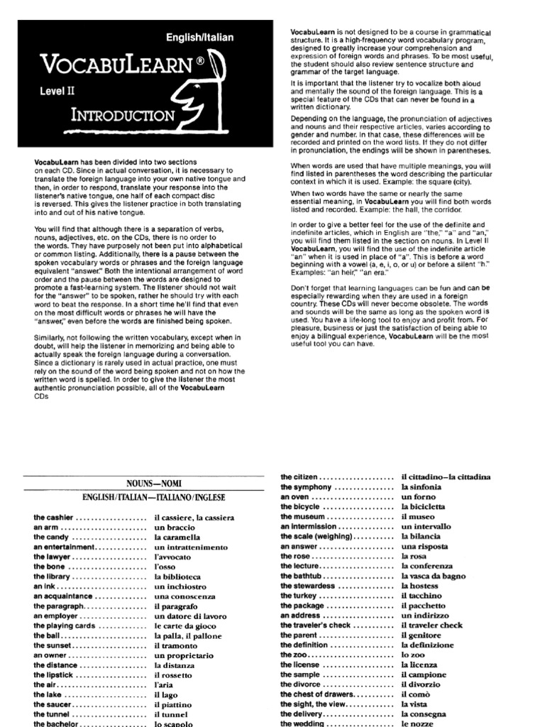 Vocabulearn-Level 2 | PDF