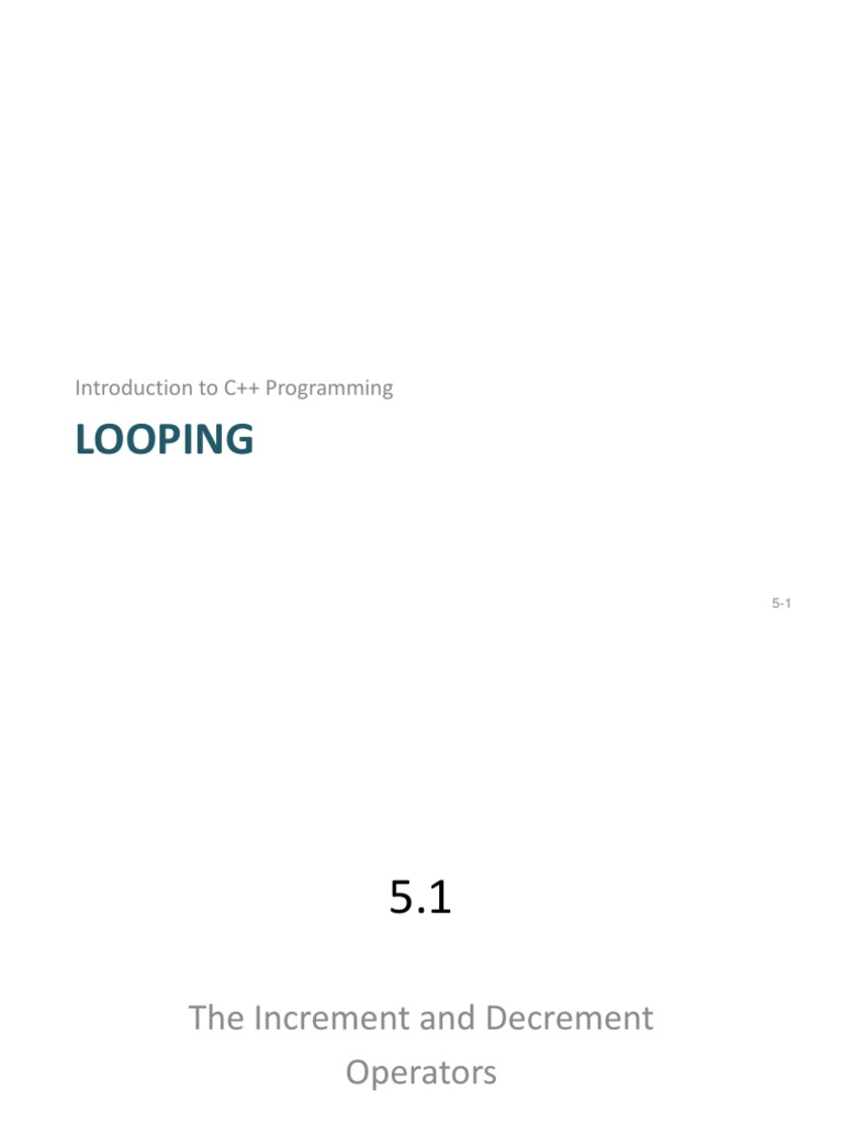 Chapter 5 Looping | PDF | Control Flow | Computer File