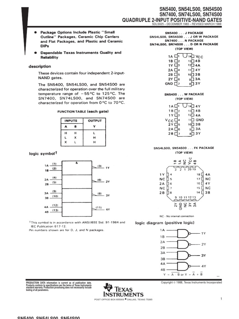 7432 Datasheet Ti